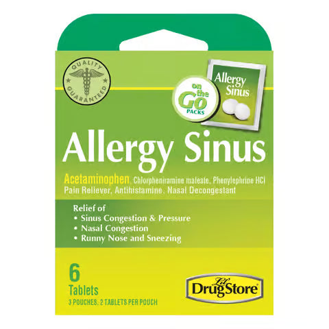 Lil' Drugstore Drug Allergy Sinus 6 Pill 6 Per Box – Shop the King
