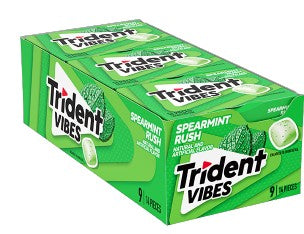 Trident Vibes 14pc Spearmint Clutch Boxes 09ct — Wholesale Trident Gum ...