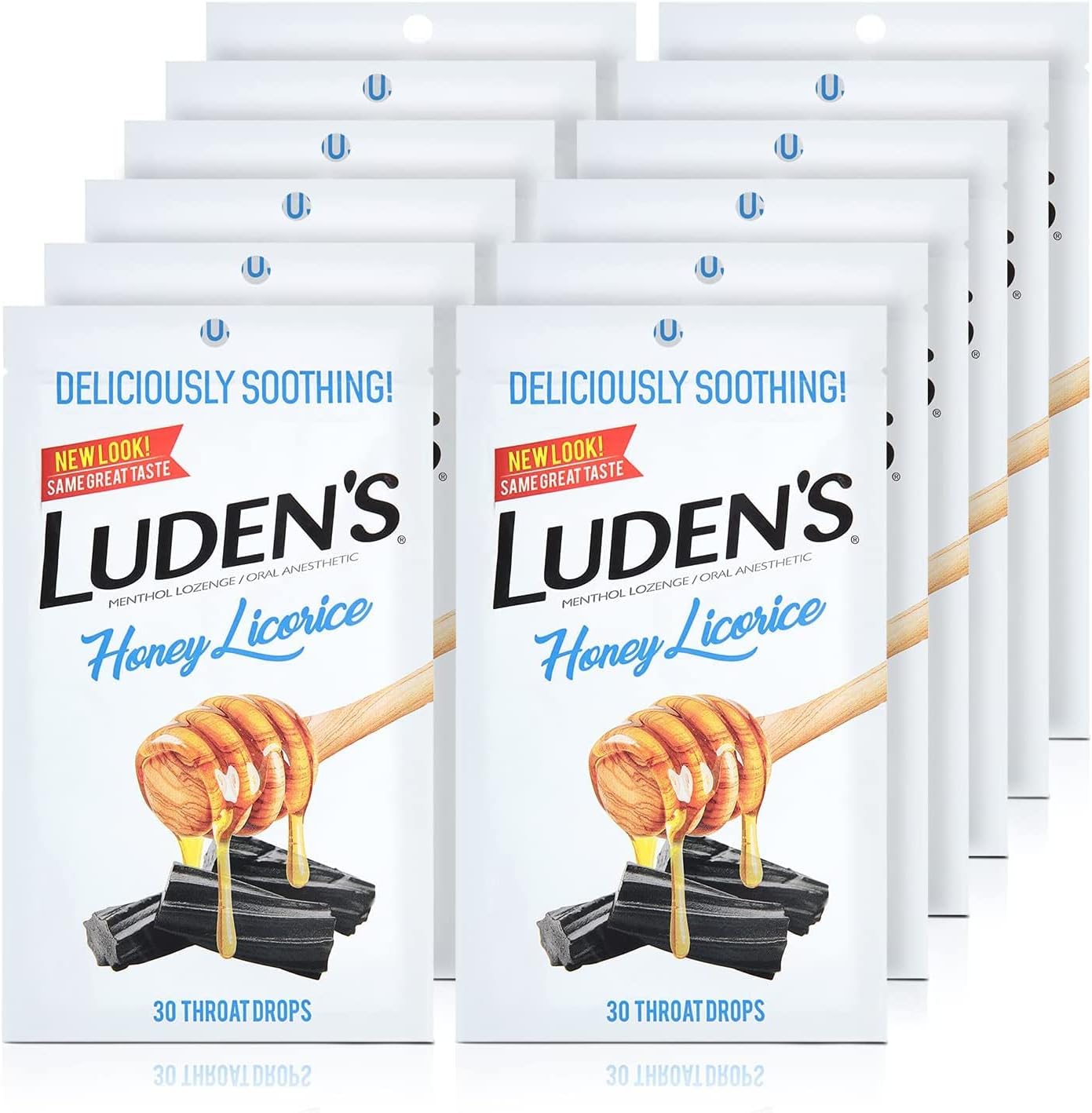 Luden's Honey Licorice Cough Throat Drops | Menthol Lozenge/Oral Anest ...