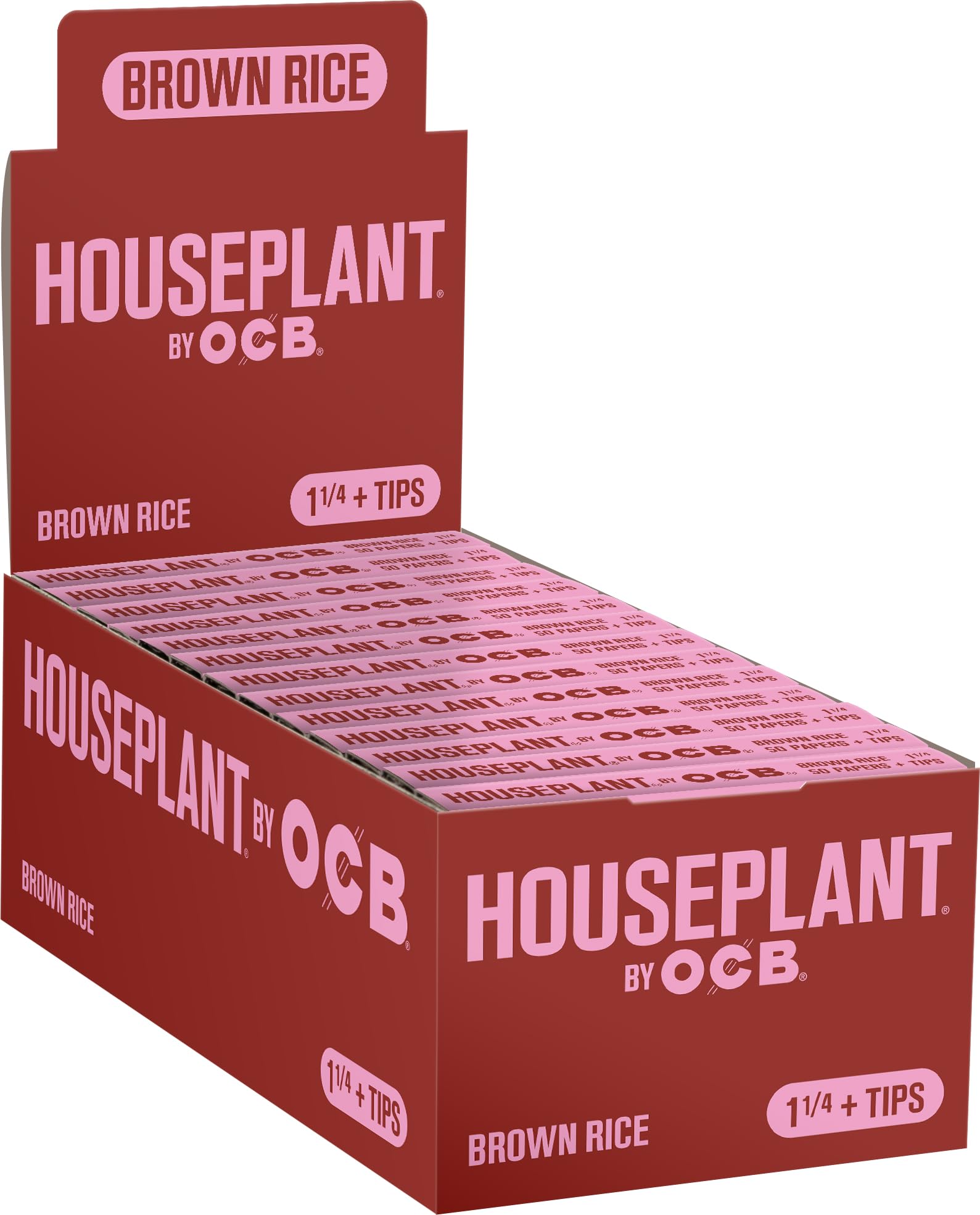 Houseplant® by OCB® Brown Rice 1 1/4 Rolling Papers + Tips – Shop the King