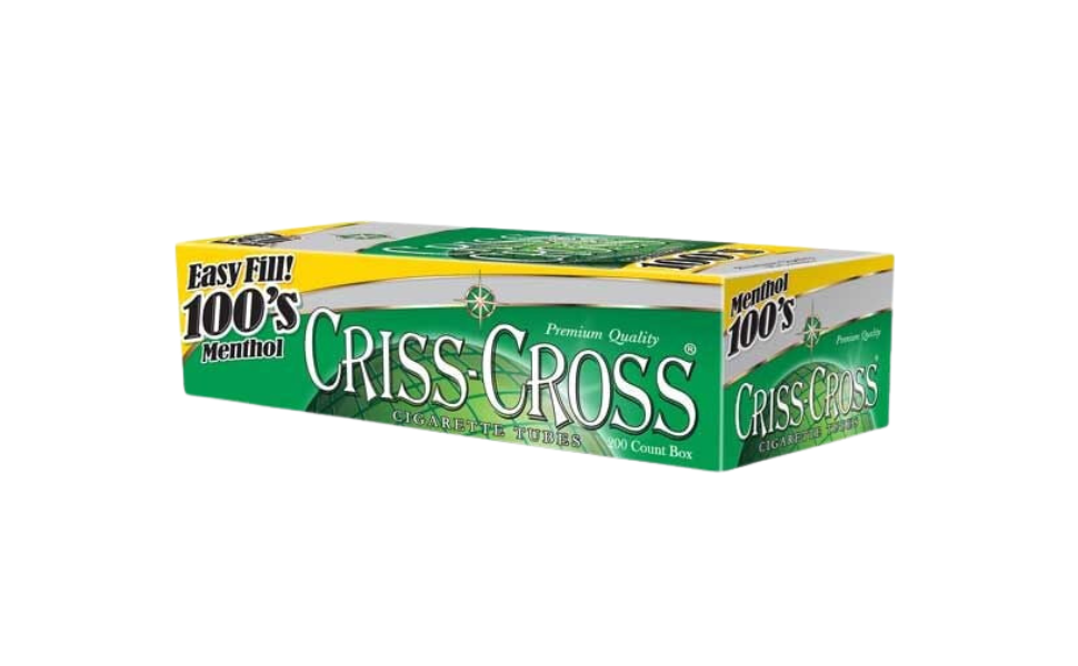 Criss Cross Menthol Cigarette Tubes, 100mm, 200 Count (Pack of 5 ...