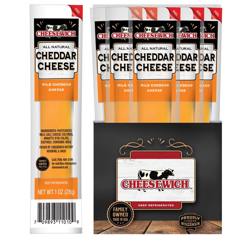 Cheesewich Cheddar Stick 1 oz (Pack of 24) – Shop the King