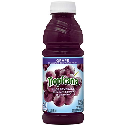 Tropicana Juice Drink, Grape, 182.4 Fl Oz (Pack of 12) – Shop the King