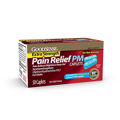 GoodSense Pain Relief PM, Pain Reliever and Nighttime Sleep Aid, Aceta ...