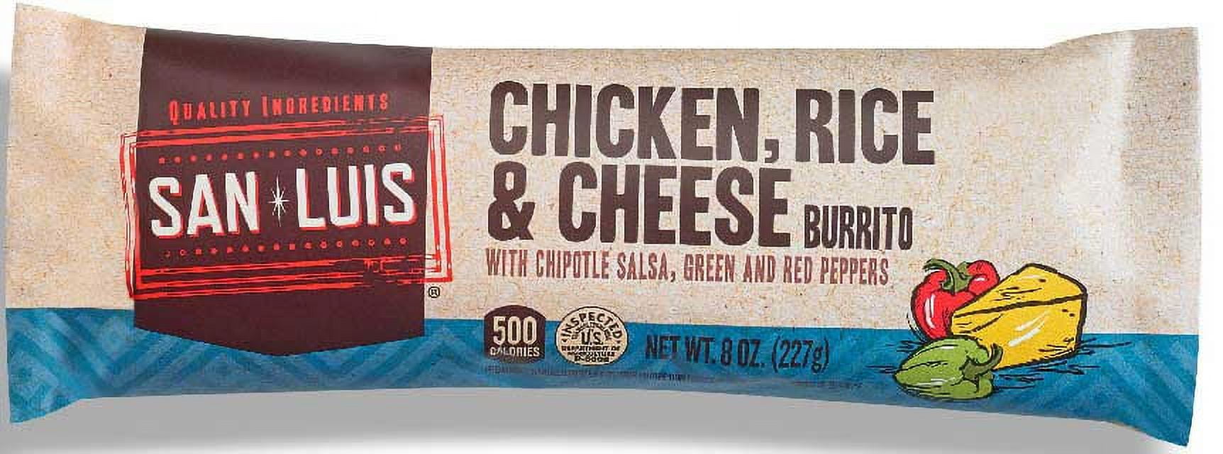 Deli Express Chicken Rice and Cheese Burrito, 8 Ounce (Pack of 10 ...