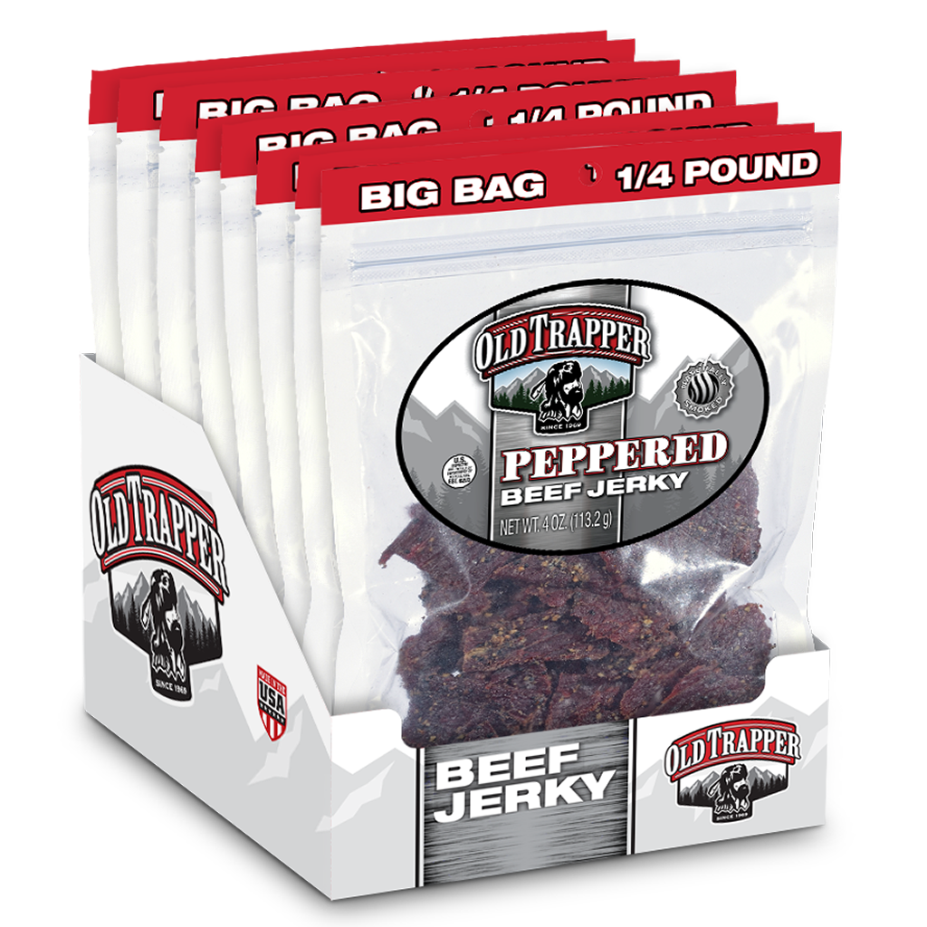 Old Trapper Peppered Beef Jerky – Shop the King